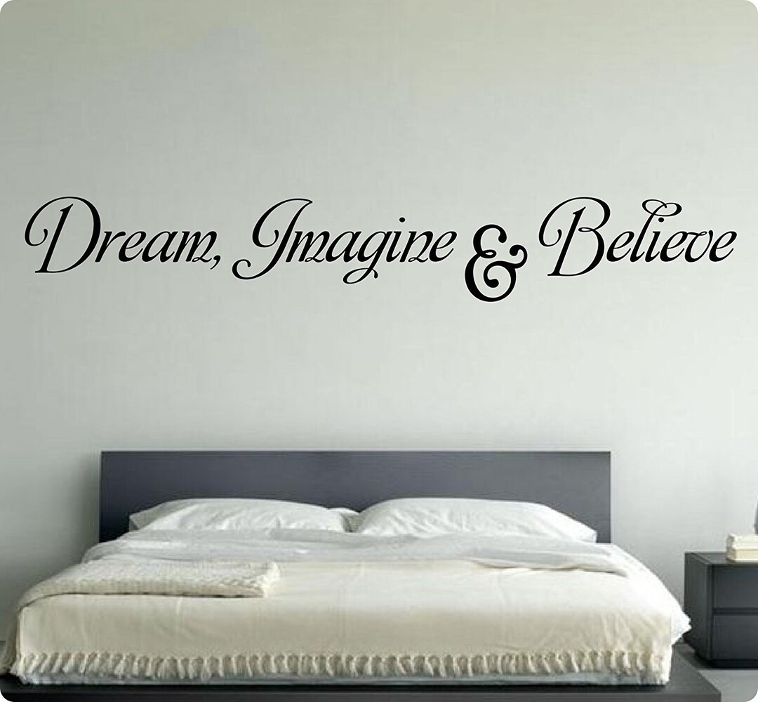 54" Dream Imagine and Believe Wall Decal Sticker Art Mural Home Décor ...
