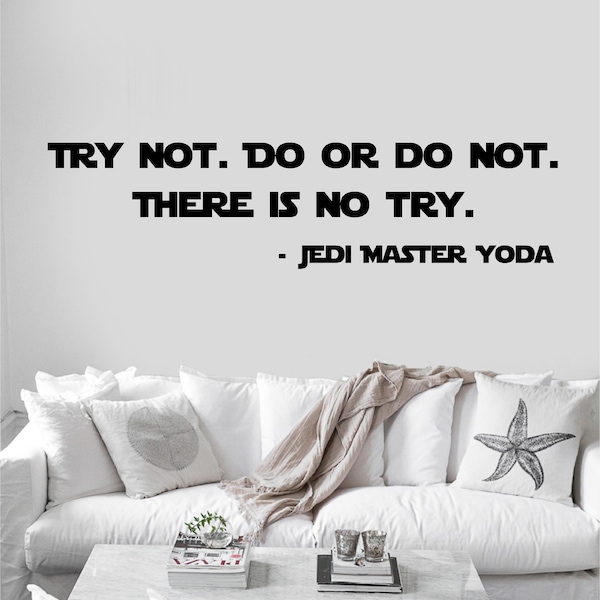Do or Do Not There is No Try Wall Art - Etsy