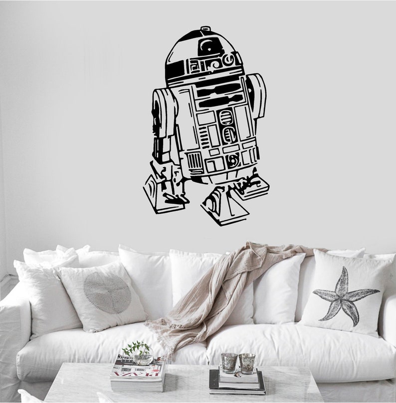 R2-D2 Robot Droid Star Wars Movie Wall Decal Sticker Mural - Etsy