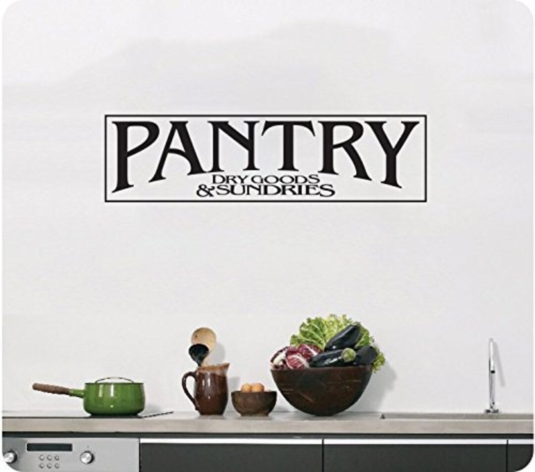 24" Pantry Sign Dry Goods and Sundries Sign Kitchen Door Food Wall ...