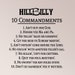 Hillbilly 10 Ten Commandments Funny Humor South Country Wall Decal ...