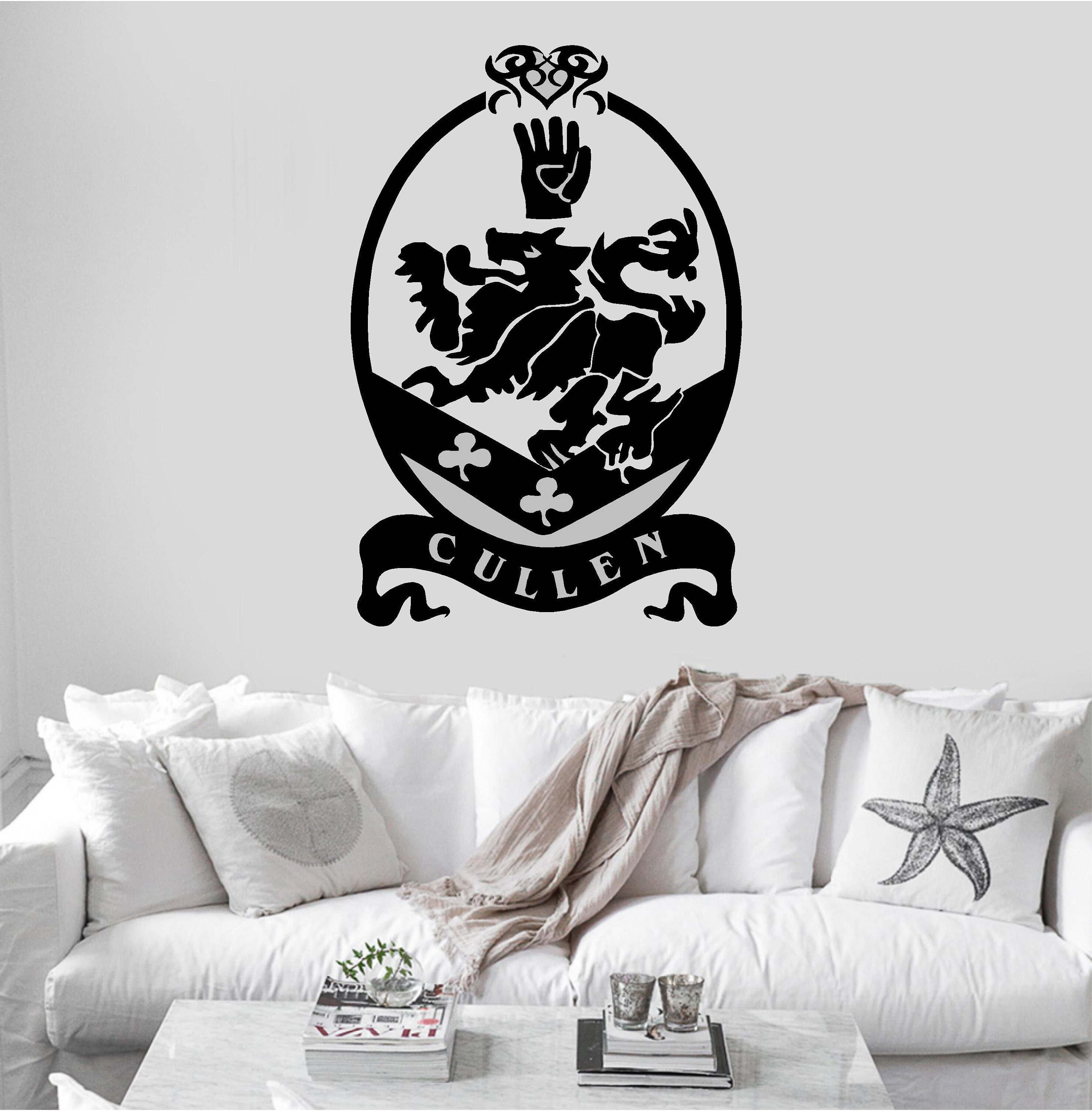 Twilight Cullen Crest Movie Wall Decal Sticker Mural Vampires | Etsy