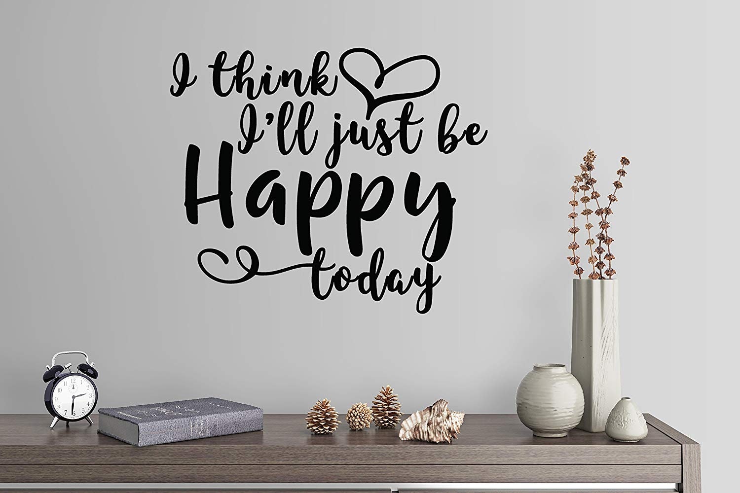 27x24 I Think I'll Just Be Happy Today Wall | Etsy