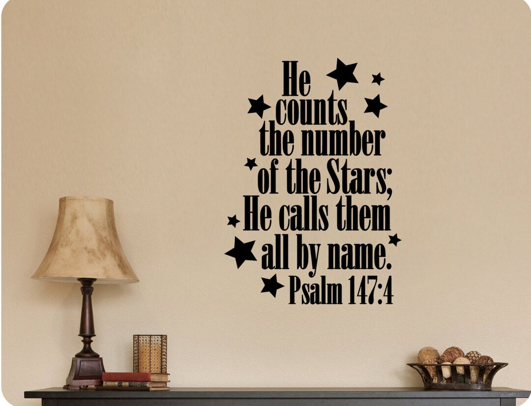 He Counts the Number of the Stars He Calls Them All by Name Psalm 147:4 ...