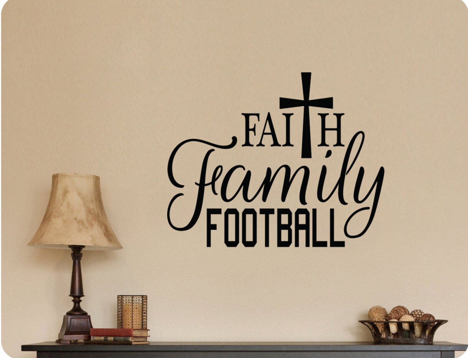 Faith Family Football Season Boys Sports Game Day Christian - Etsy