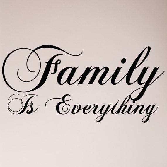 Family is Everything Wall Decal Sticker Home Living Room Kids - Etsy