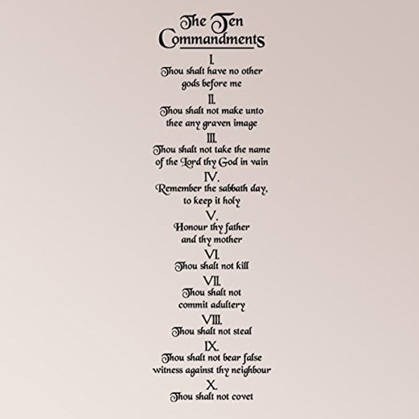 Ten Commandments Sticker - Etsy