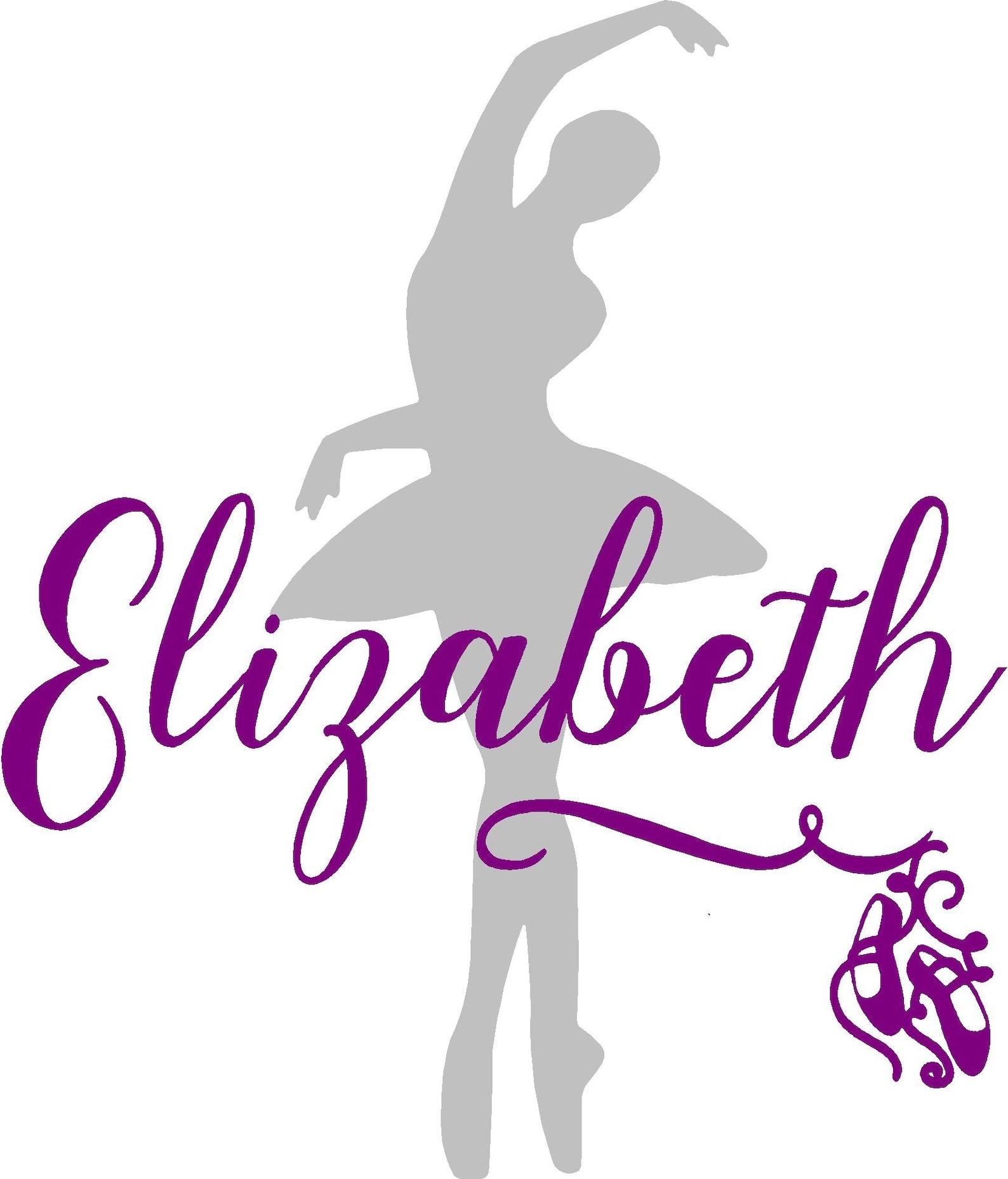 28 CUSTOM Personalized Name Dancer Ballet Wall Decal - Etsy