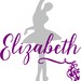 28 CUSTOM Personalized Name Dancer Ballet Wall Decal - Etsy