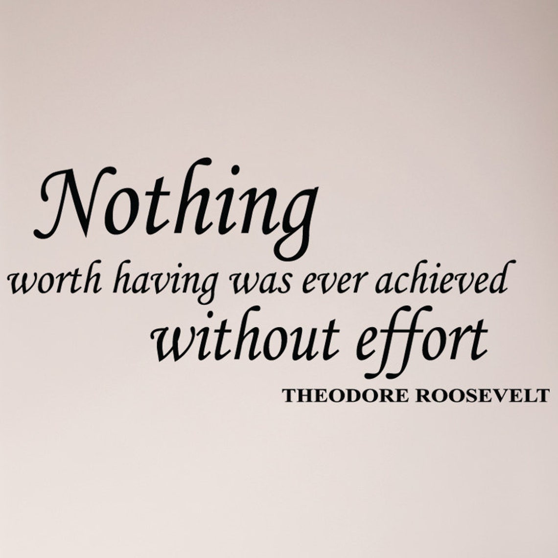 Nothing Worth Having Was Ever Achieved Without Effort Theodore ...