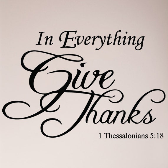In Everything Give Thanks Background
