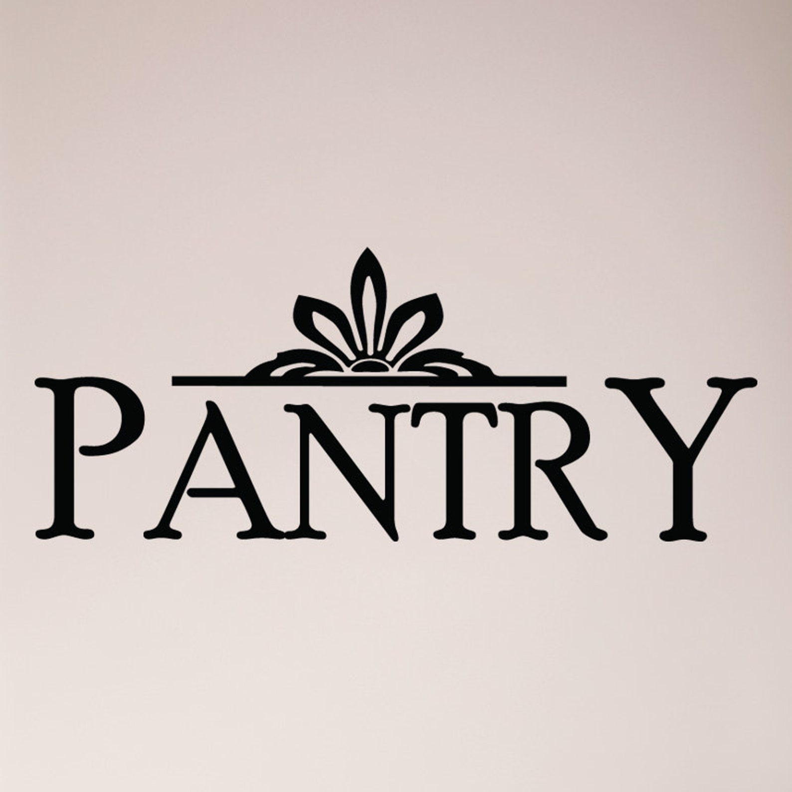 Pantry Sign Embellishment Sign Kitchen Door Food Wall Decal - Etsy
