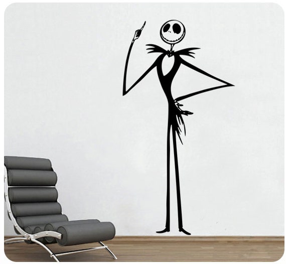 Nightmare Before Christmas Jack Skellington Wall Decal Sticker - Etsy