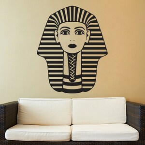 King Tut Pharaoh Egyptian Egypt Wall Decal Sticker Decor Home Art Deco ...