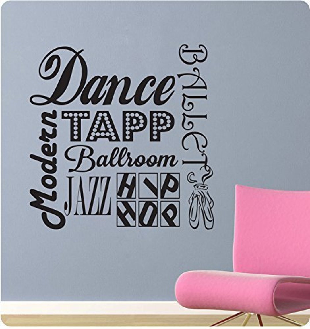 24" Dance Sayings Collage Girl Tapp Ballet Jazz Modern Ballroom Sports ...