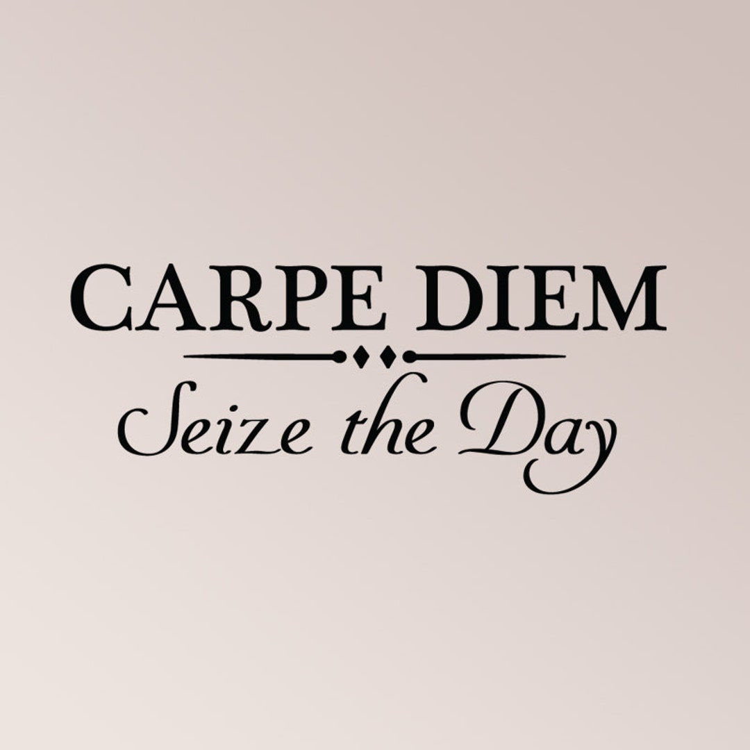 Carpe Diem Seize the Day Wall Decal Sticker Home Décor - Etsy