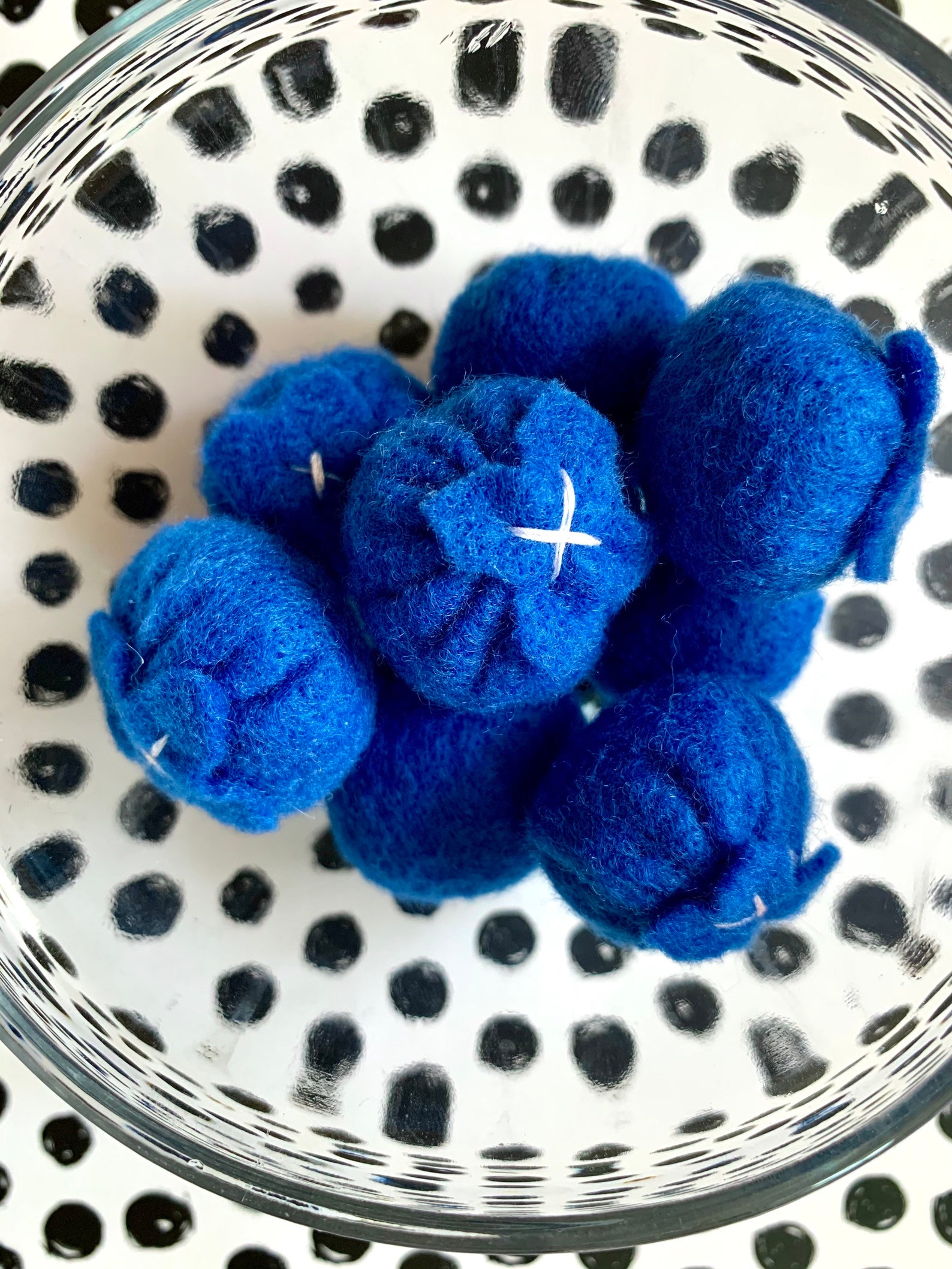 Felt Blueberries Pretend Play Felt Fruit Play Kitchen Felt - Etsy