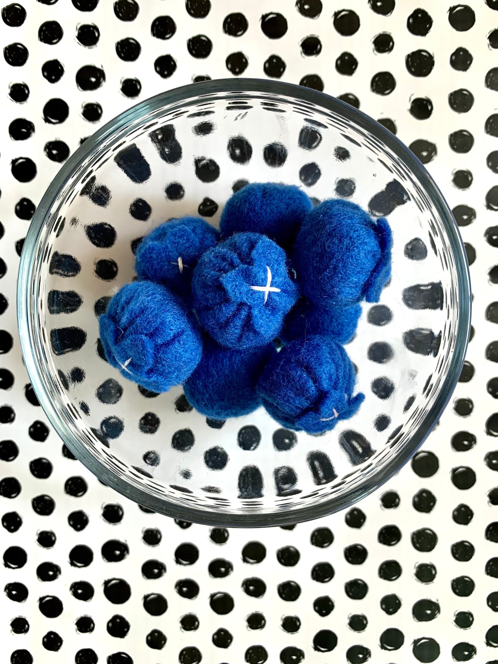 Felt Blueberries: Handmade Pretend Play Food, Montessori Toy - Etsy