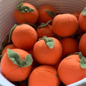 Toy Orange Fruit Felt Orange Felt Food Kids Play Food Pretend Food ...
