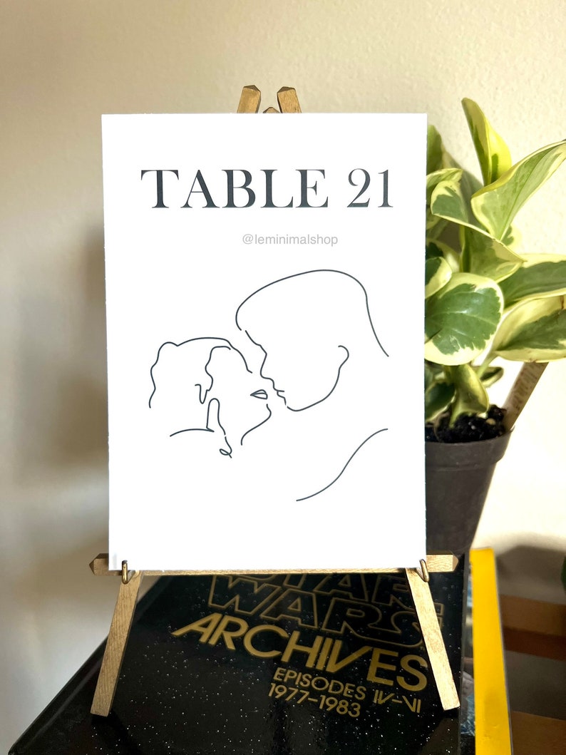 PRINTED Star Wars Wedding Table Numbers Star Wars Characters - Etsy