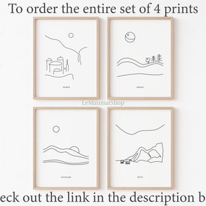 Endor Star Wars Minimalist Line Drawing | Star Wars Room Decor Poster ...