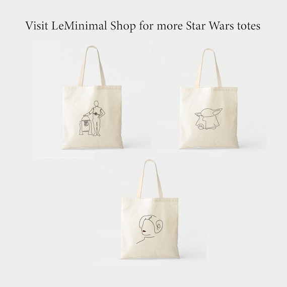 Baby Yoda Grogu Star Wars Tote Bag Packable Reusable Grocery Student Book Bag Star Wars Gift Cool Tote Bag Etsy Canada