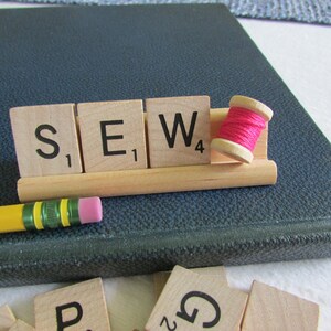 SEW Sign Small Wooden Sewing Sign With Miniature Spool of Thread Gift ...
