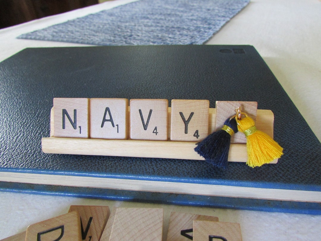 NAVAL ACADEMY NAVY Sign With Tassels / Tiered Tray / Navy Mom/ Usna ...