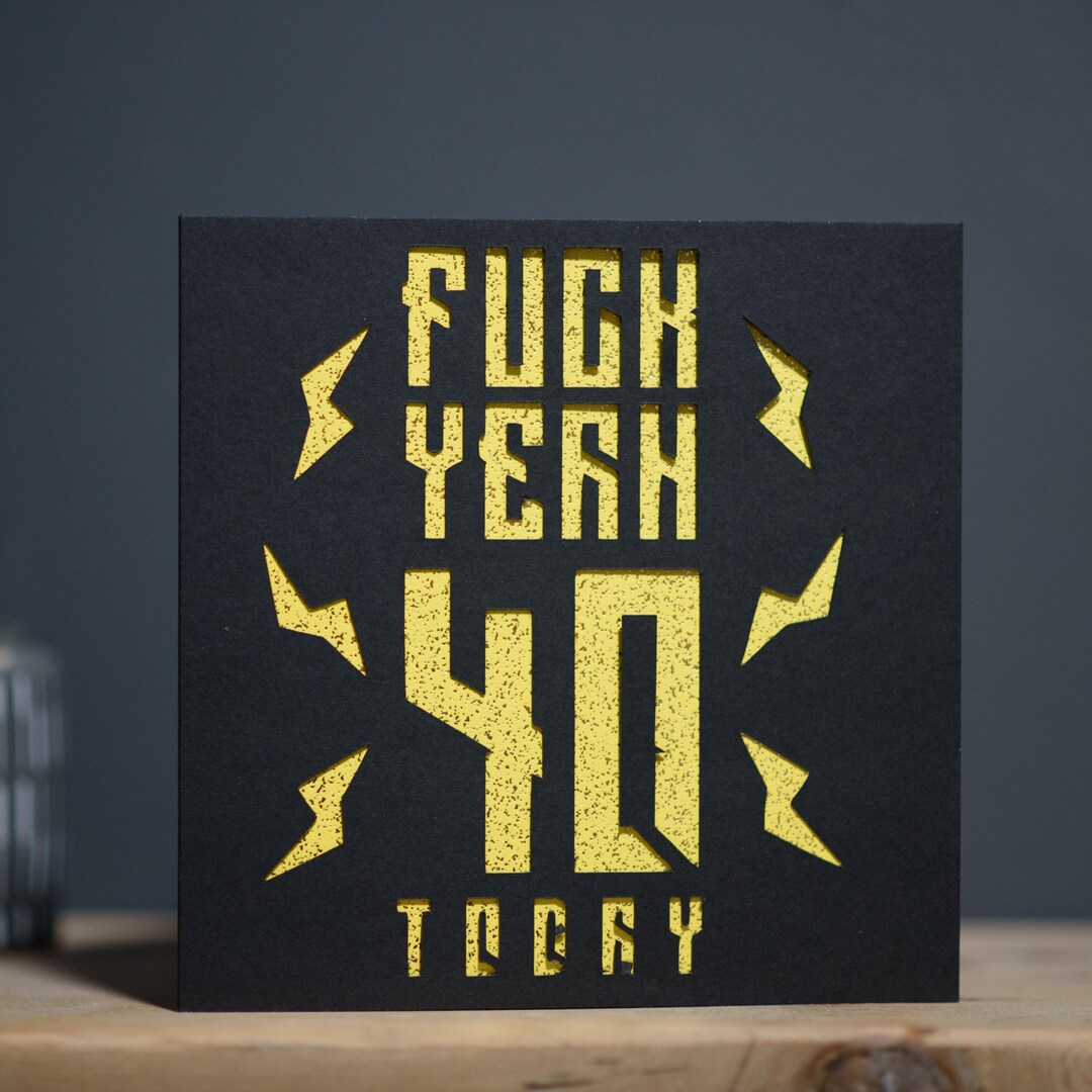 Husband 40th Birthday Card, 40th Card for Husband, Rocker - Etsy