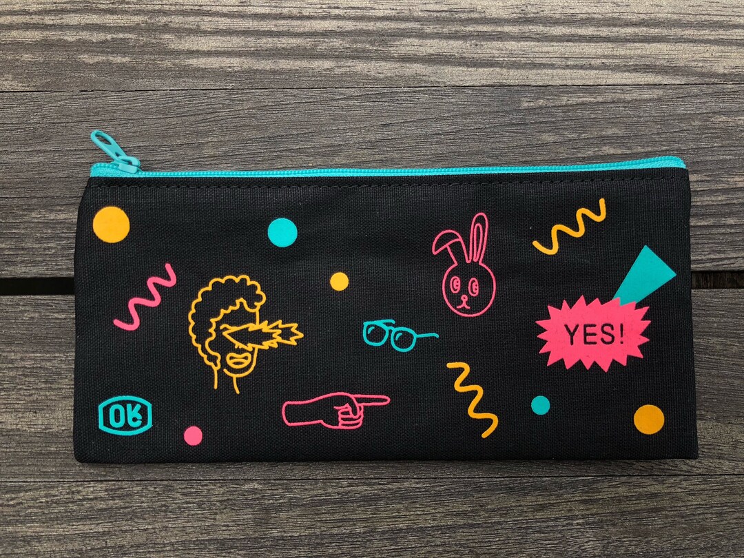 Neon Design Pencil Case - Etsy