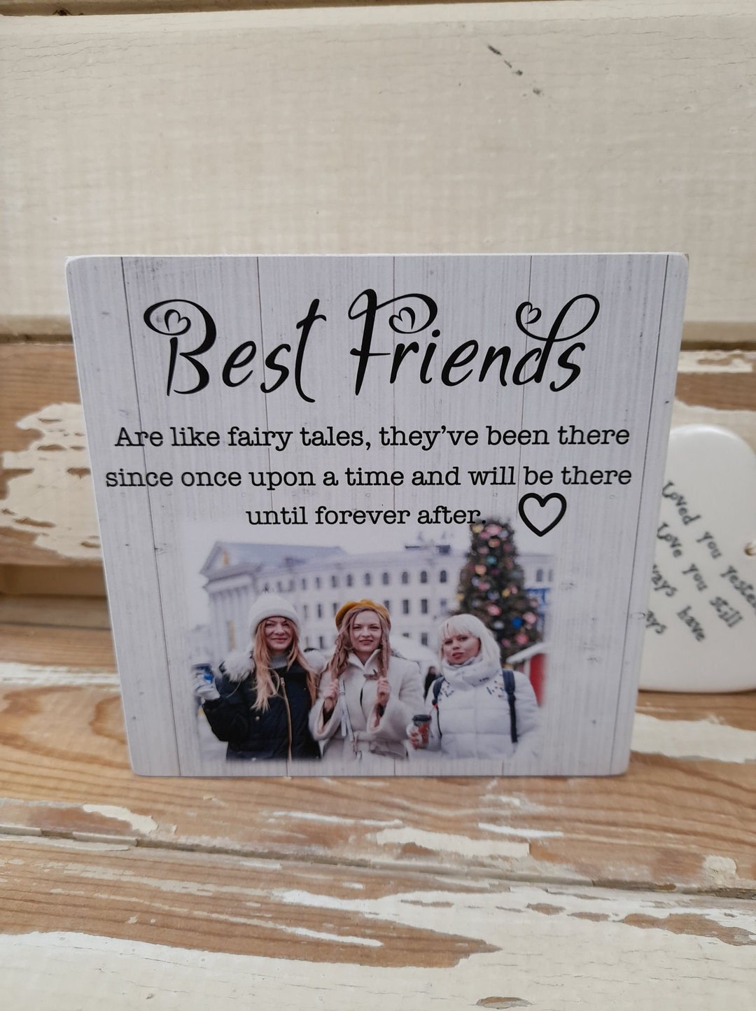 Wooden Standing Best Friends Photo Plaque - Etsy
