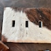Cowhide Covered Standard Outlet Switch Western Decora Toggle Combo - Etsy