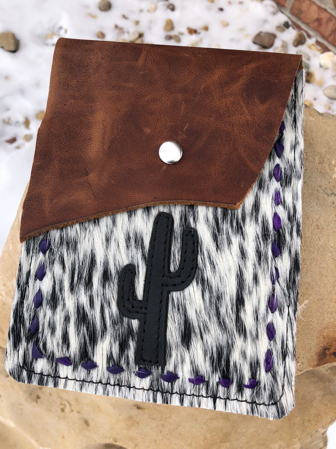 Saddle Rear Cinch Back Billet Pouch. Leather Cowhide. Snap. Phone Case ...