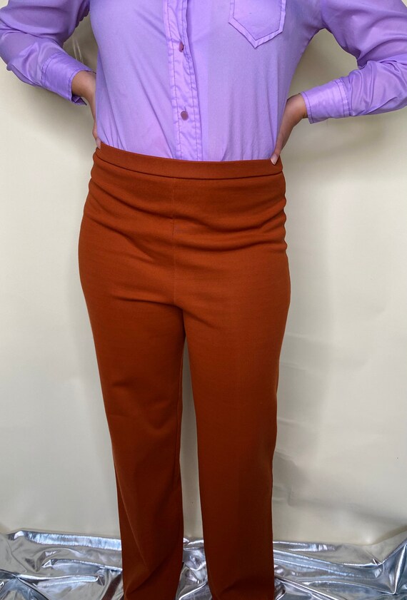 1970s Burnt Orange Flares - Gem