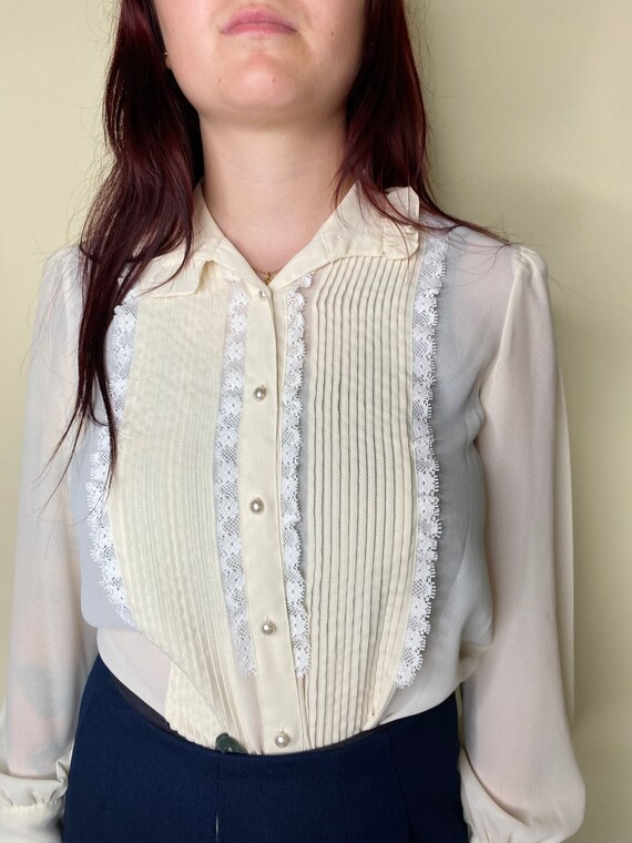 1970s Ruffle Blouse - Gem