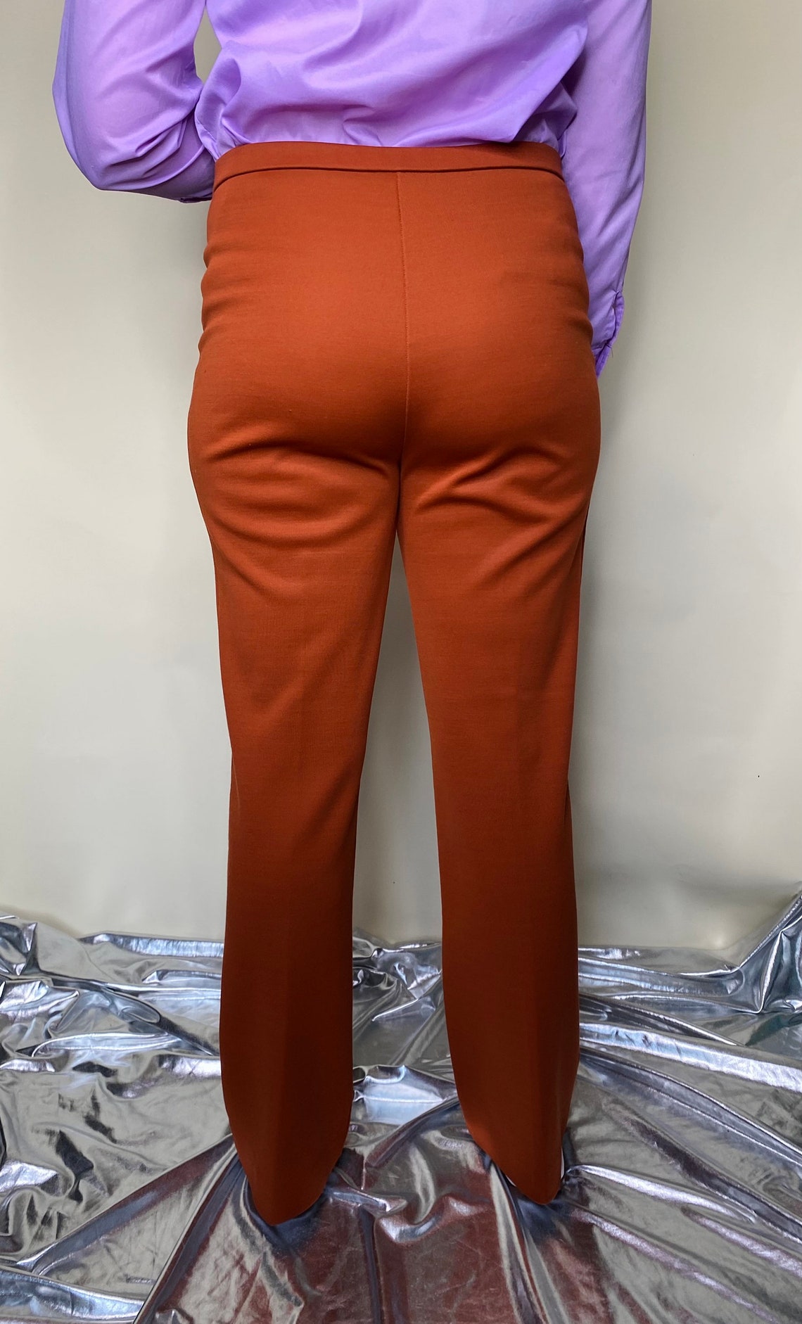 1970s Burnt Orange Flares - Etsy