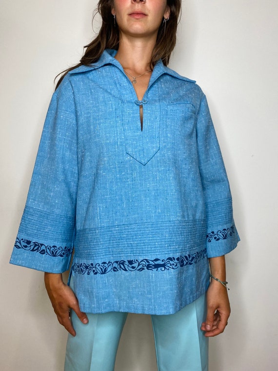 vintage hawaiian 70s tunic - Gem