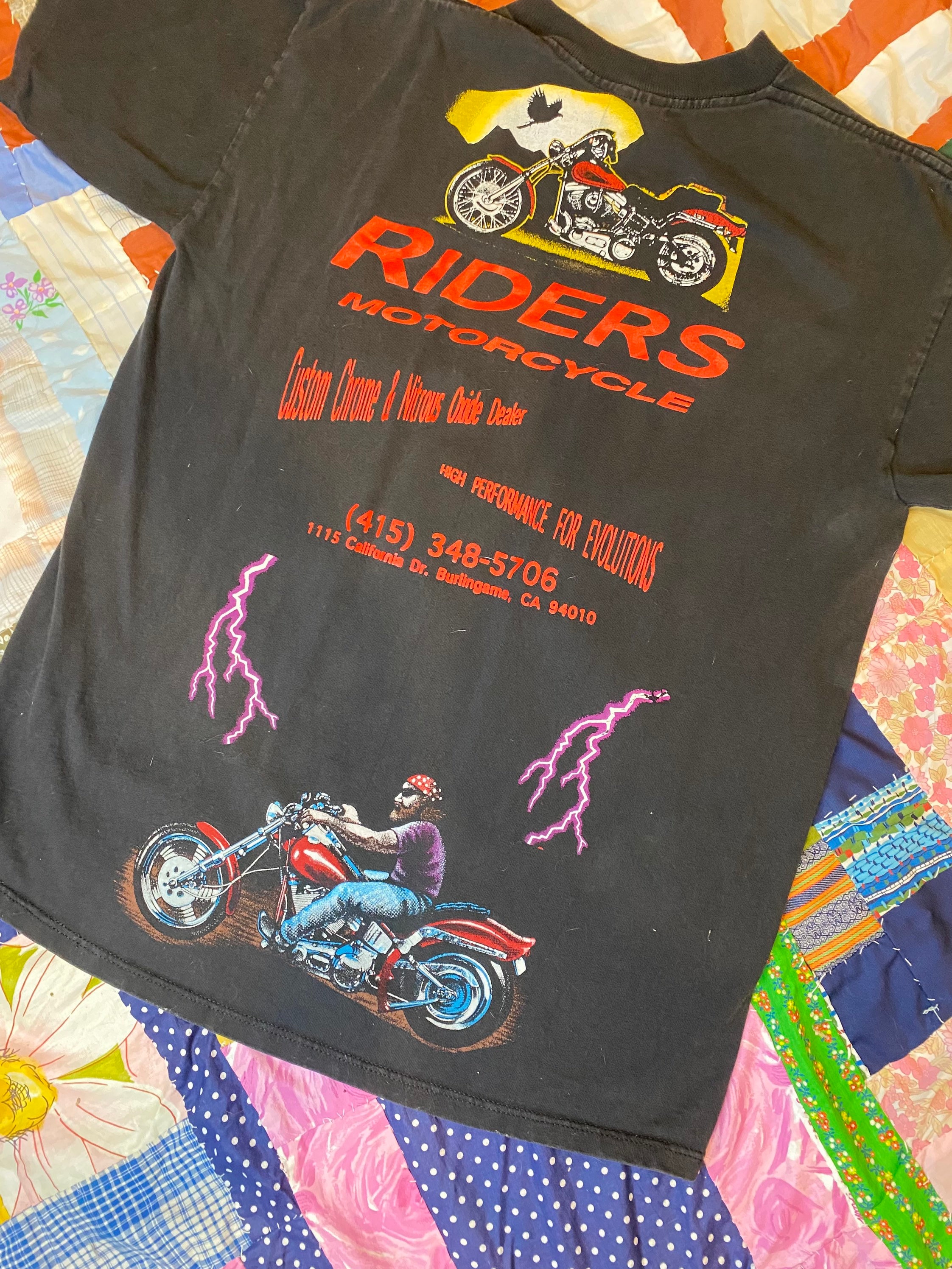 1980s Wizard/motorcycle T-shirt - Etsy