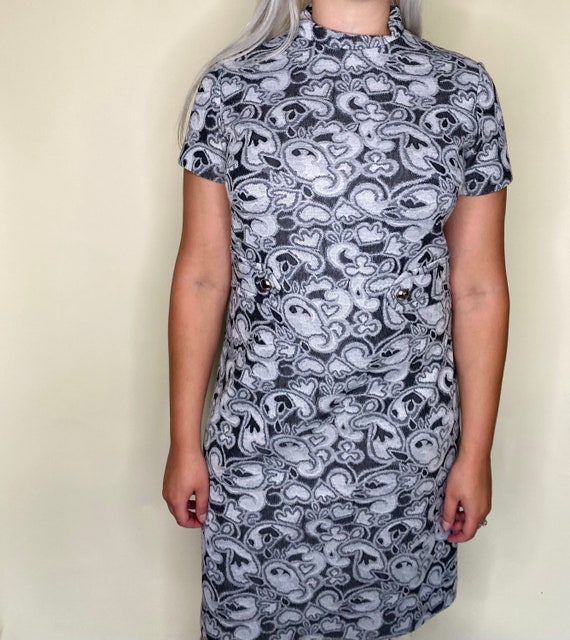 1960s Filigree Printed Dress - Gem