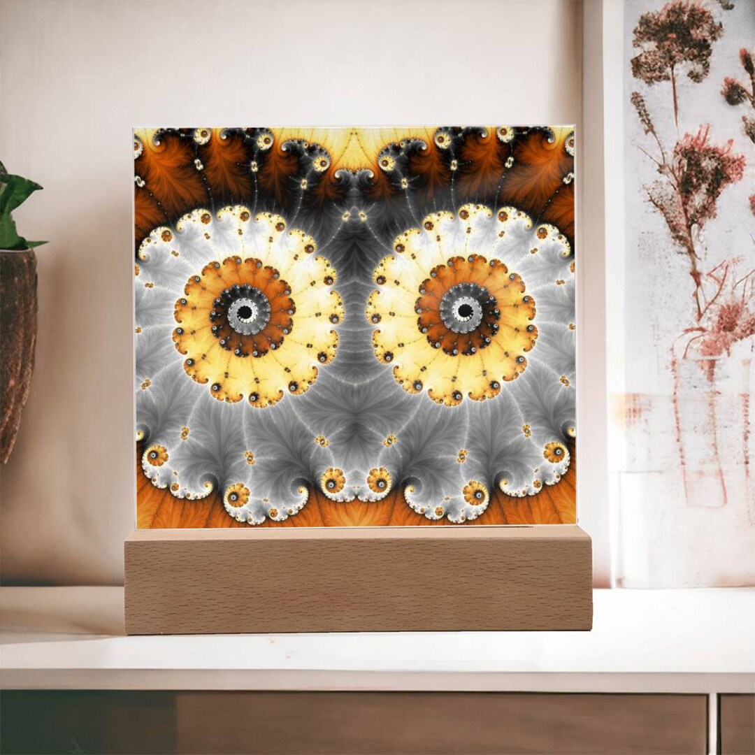 Trippy Gold Psychedelic Art Luxury Gold Home Decor Fractal - Etsy