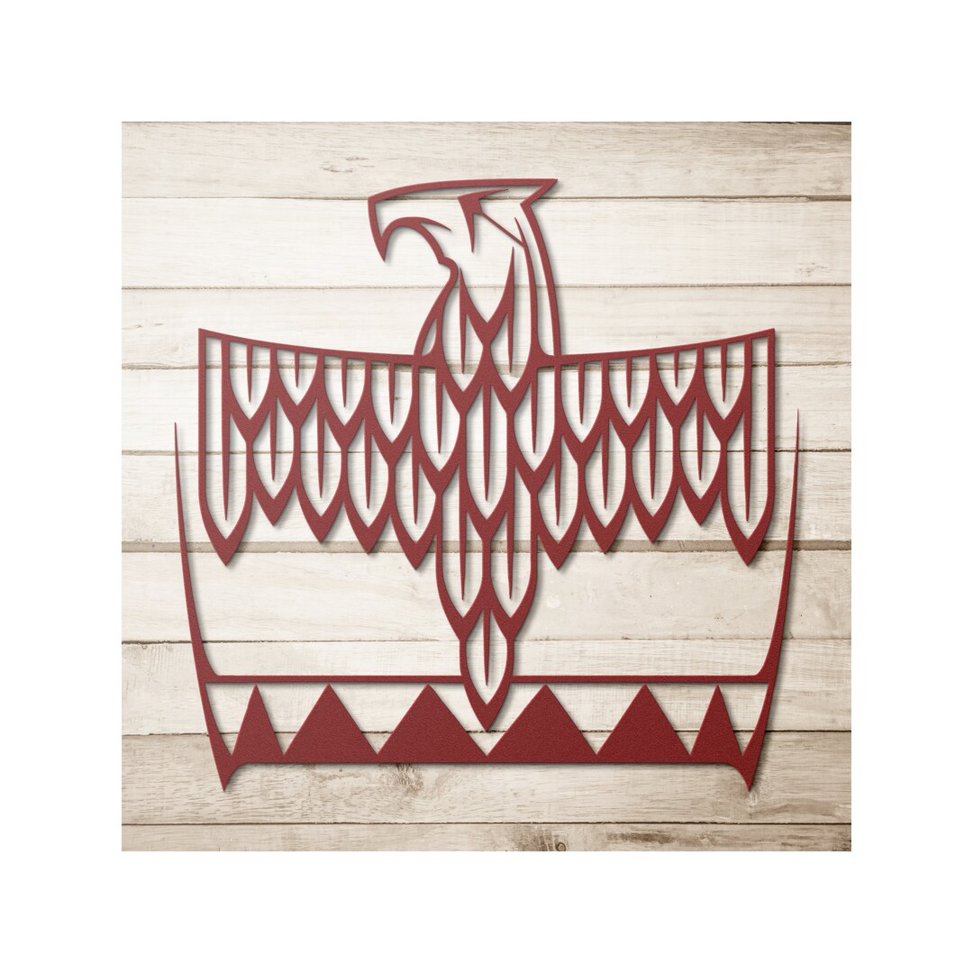Native American Metal Art Indian Thunderbird Wall Home Decor Indigenous ...