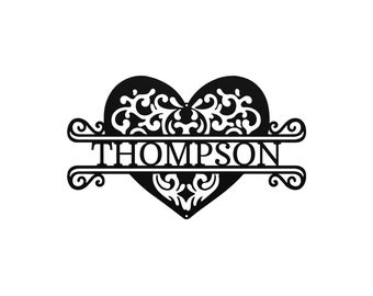 Thompson Name Sign - Etsy