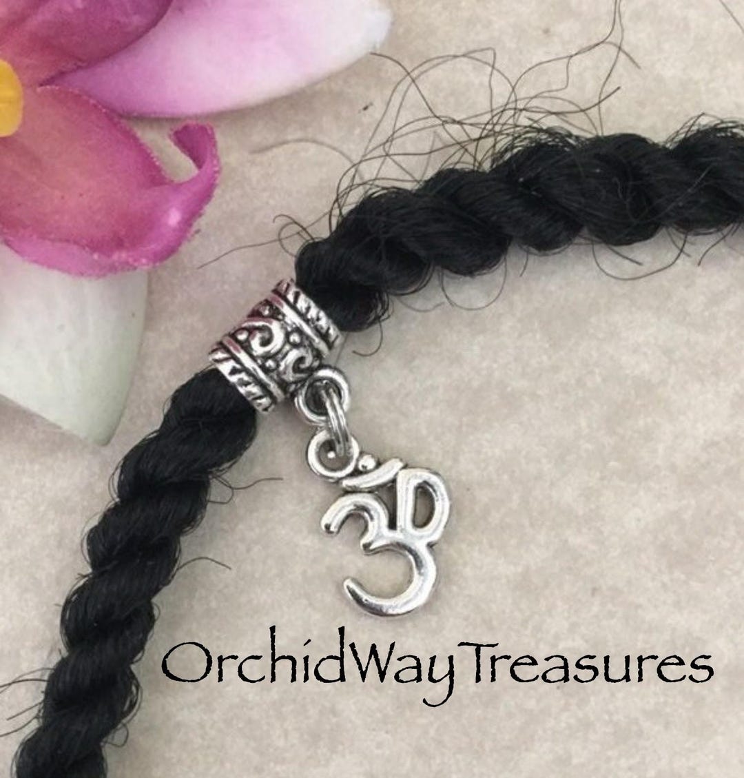 Loc Jewelry Silver Om Dread/braid Charm Dreadlock Cuff Euro Bracelet ...