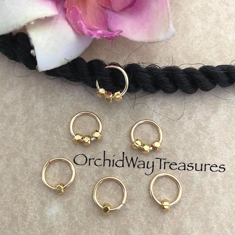 Gold Beads for Hair Braid - Etsy