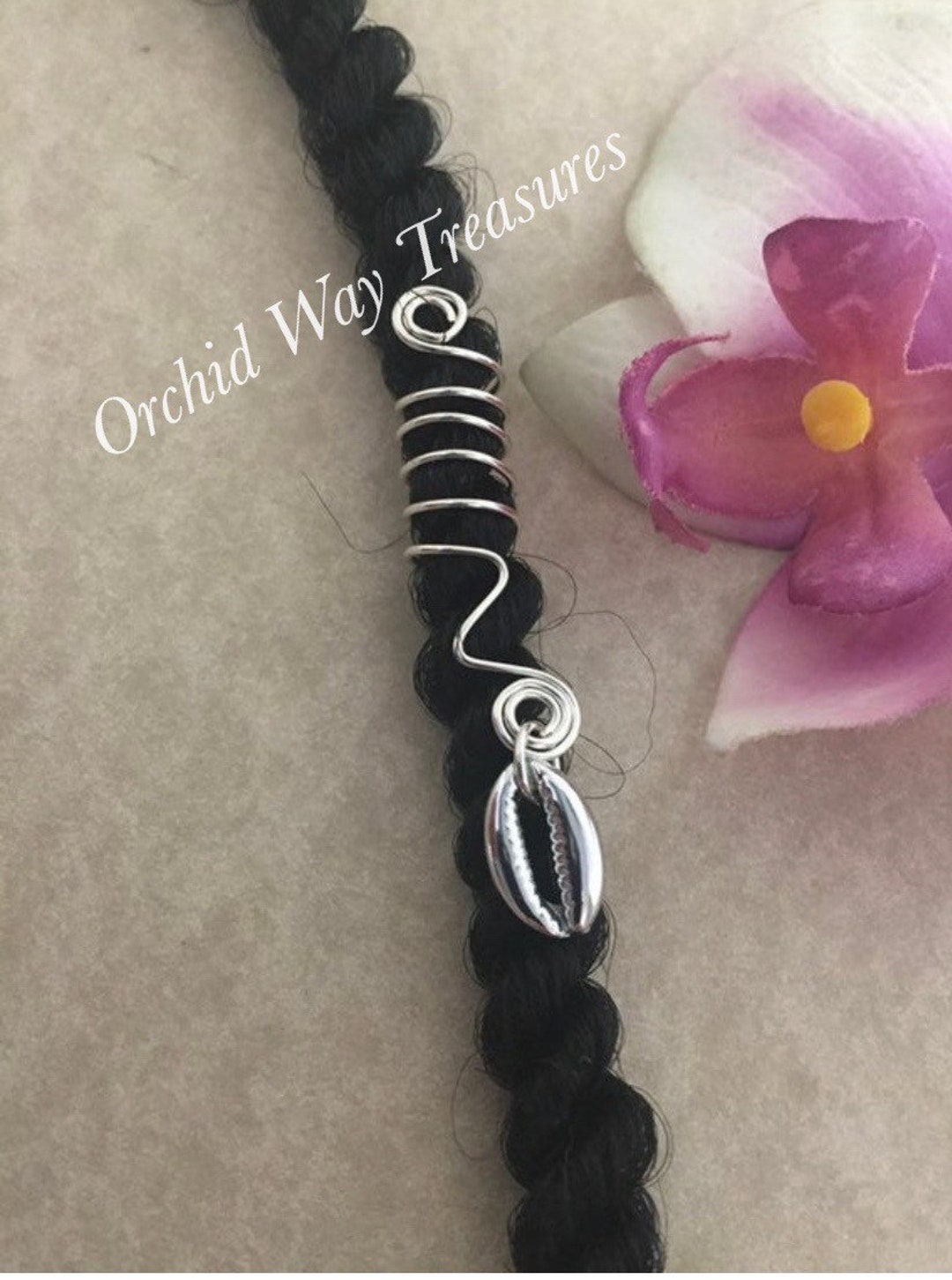 Loc Jewelry Silver Cowrie Shell Dreadlock Cuff Dreads Braid Jewelry ...