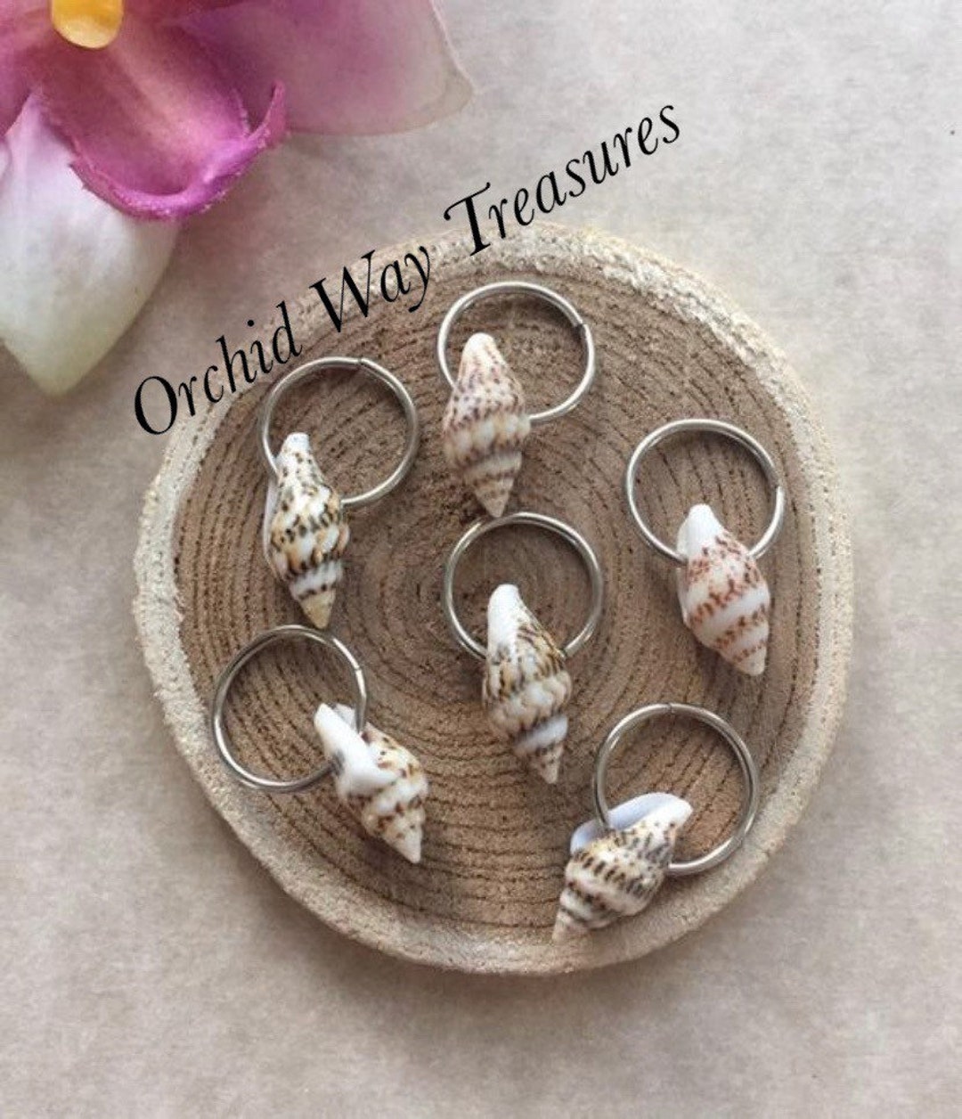 Hair Rings W/shells Silver or Gold Braid/dread Rings Locs - Etsy