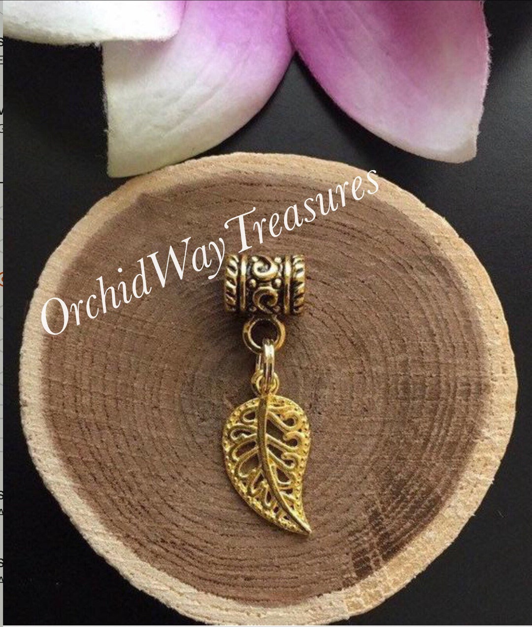 Gold Leaf Dreadlock Cuff /charm Hair Jewelry Dreads Braids Boho Hair ...