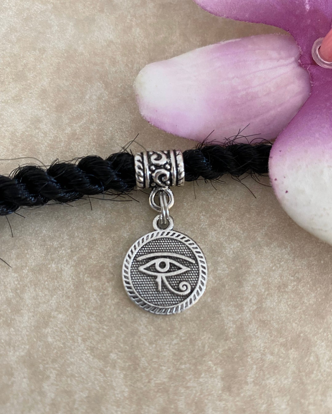 Loc Jewelry Silver Eye of Horus Loc Cuff Dreadlock Charm Hair - Etsy
