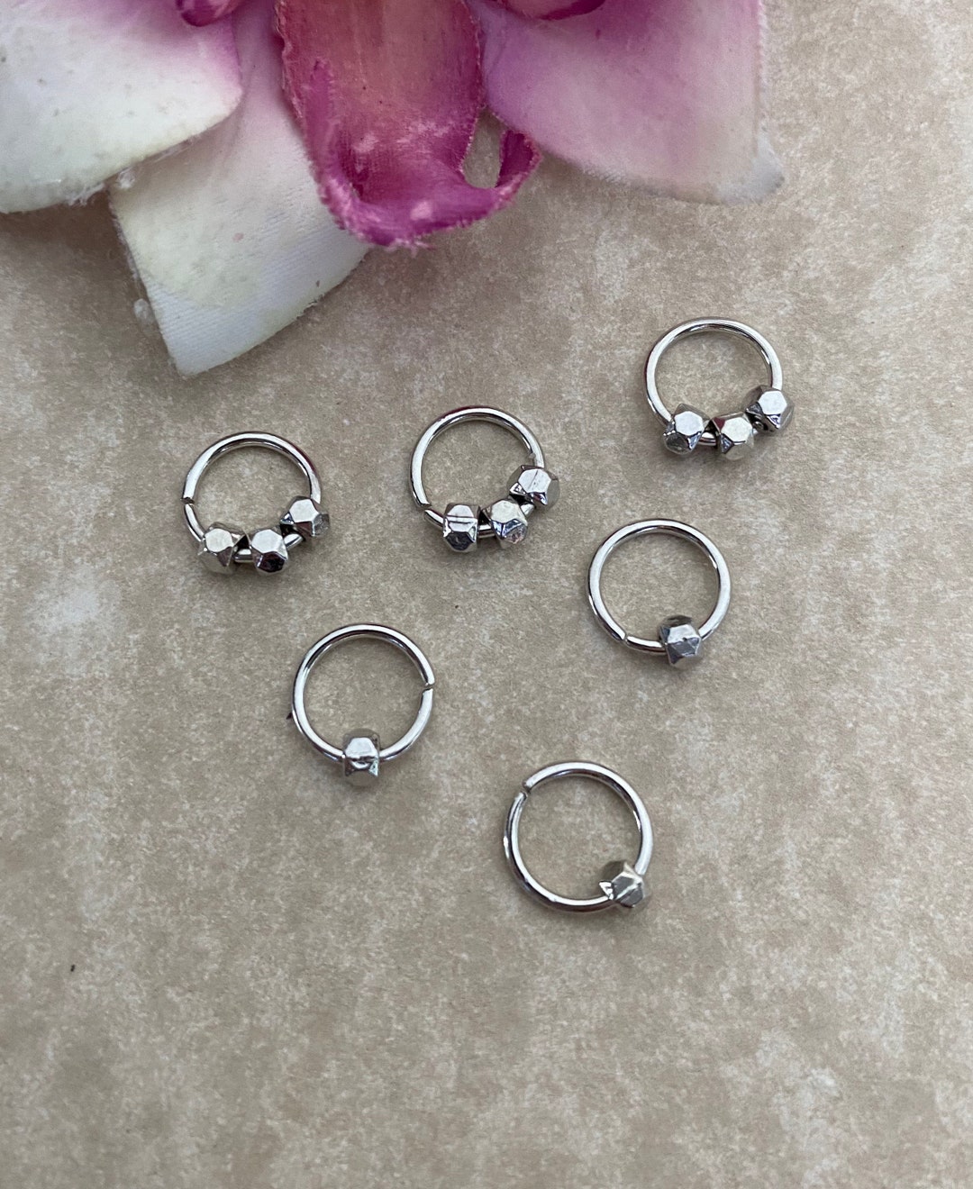 Silver Hair Rings W/metal Engraved Beads Braid Jewelry Dread Braid ...
