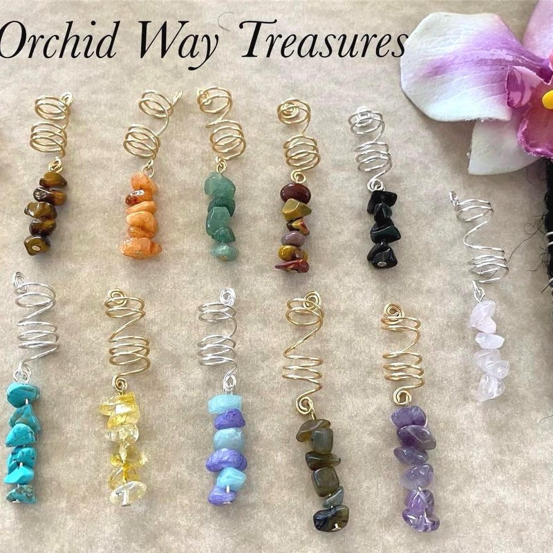 Amethyst Jewelry for Locs - Etsy